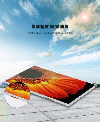 China Kingtech 10.1 inch display screen IPS 1280x800 wide temperature TFT LCD touch panel on ...