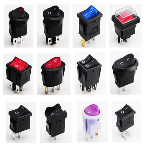 China Rocker switch,3A 12V 2 right angled pin defond miniature custom ...
