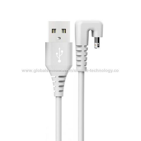 China USB A to Lightning angle gaming cable with C89 connector, PVC ...