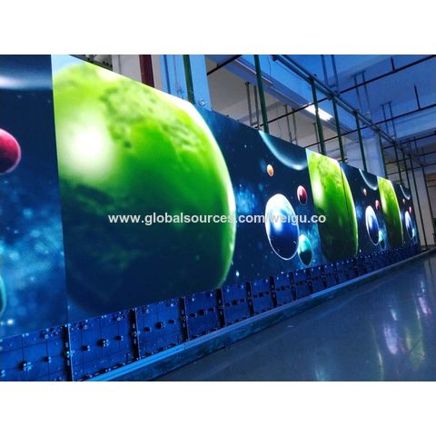 China LED display indoor fixed and rental cabinet full color seamless ...