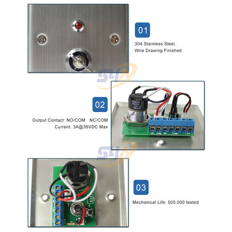 China Garage Door Emergency Release Door Access Exit Button With ...