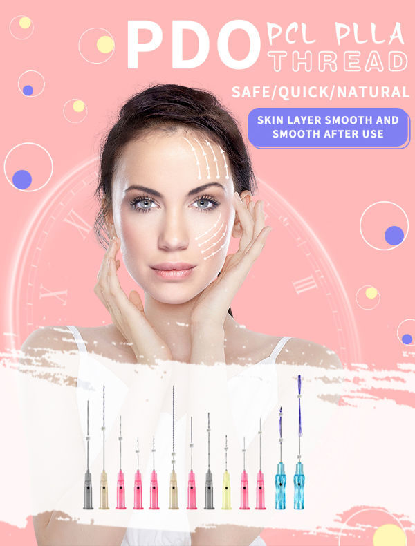 China New barb screw 30g 25mm Pdo threads eyebrow barbed for eyeface ...