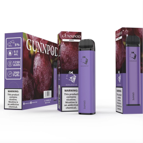 China High Quality Gunnpod 2000 Puffs 8ml disposable Vape Device on ...