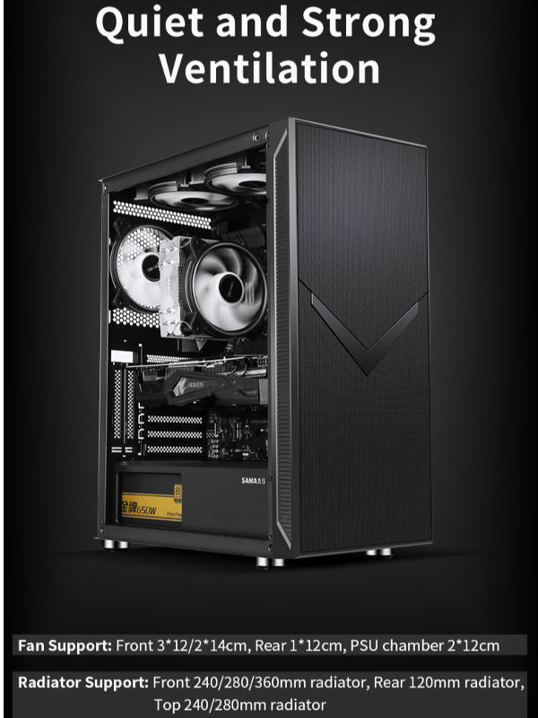 China AOJIE 3501 unique design gaming computer case elegant computer ...