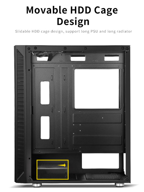 China AOJIE 3501 unique design gaming computer case elegant computer ...