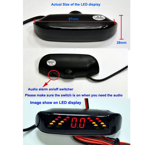 China License Frame EU Name Plate LED Display Parking Sensor for ...