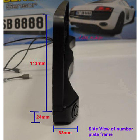 China License Frame EU Name Plate LED Display Parking Sensor for ...