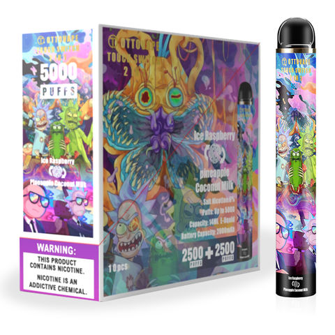 China Ottovape touch switch 5000 puffs rechargeable disposable vape ...