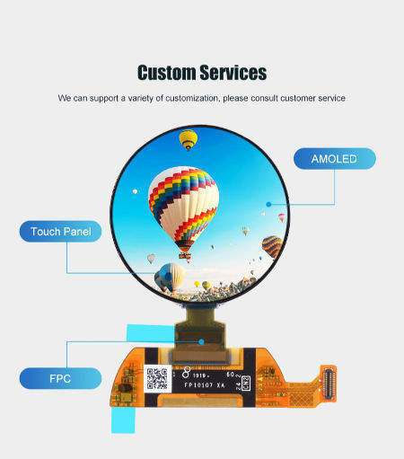 China Kingtech 1.39 inch display 0.68mm round ips 454*454 mipi amoled ...