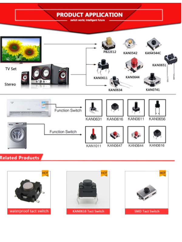 China Tact switch,IP67 smd 4 direction way tact switch wiring mini tact ...