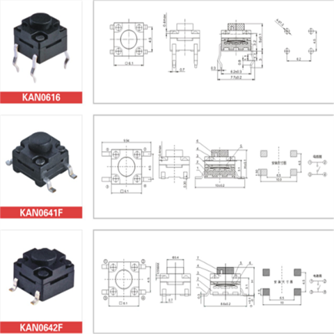 China Tact switch,IP67 smd 4 direction way tact switch wiring mini tact ...