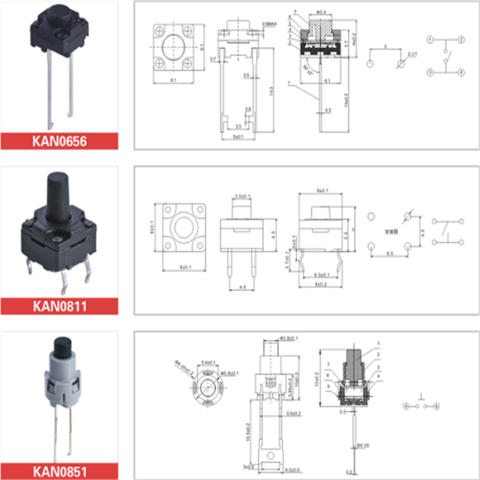 China Tact switch,IP67 smd 4 direction way tact switch wiring mini tact ...