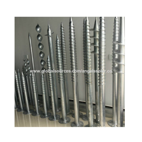 China Stake Ground Anchors Earth Screw Piles Foundations Galvanized ...