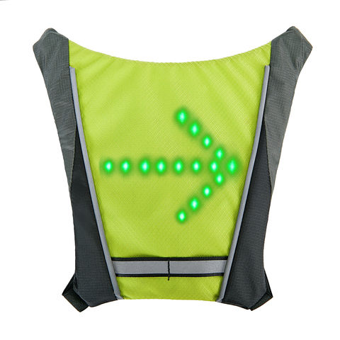 China USB Rechargeable Battery Reflective Vest With Turn Signal Led ...