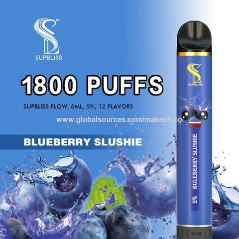 China Authentic SUPBLISS Flow 1800 Puffs 850mAh Battery Disposable ...