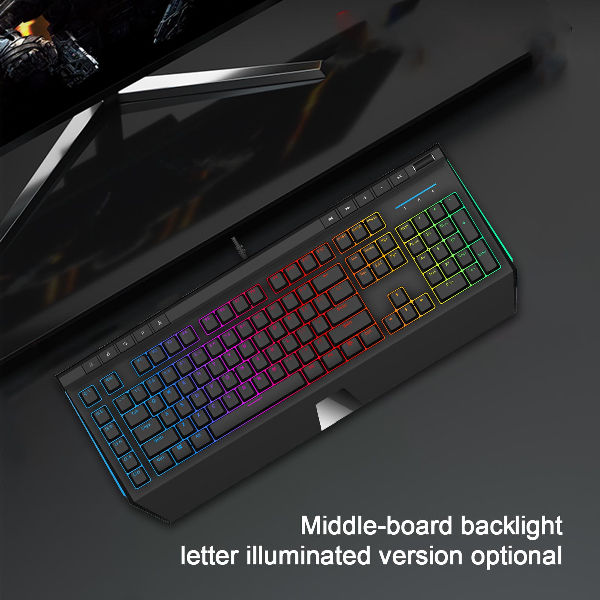 China Membrane gaming keyboard Wired membrane keyboards with backlight ...