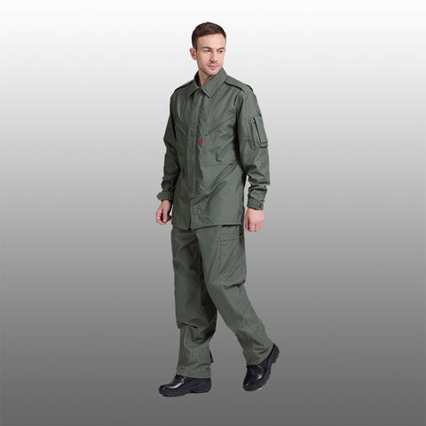 China Sage green flight suit inherently and permanently flame retardant ...