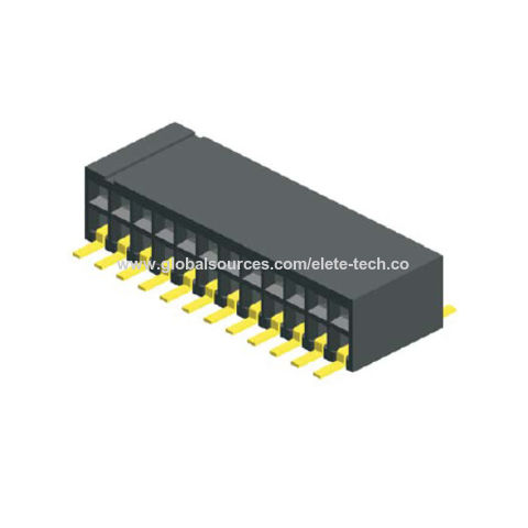 China Single Row Right Angle 2.00mm 0.079" Pitch Female Header Sockets ...