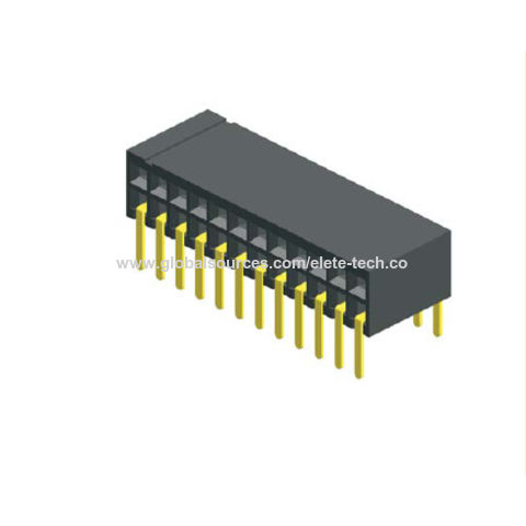 China Single Row Right Angle 2.00mm 0.079" Pitch Female Header Sockets ...