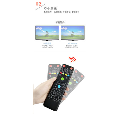 China 2.4G 6-axis motion sensing air mouse with QWERTY keyboard on ...