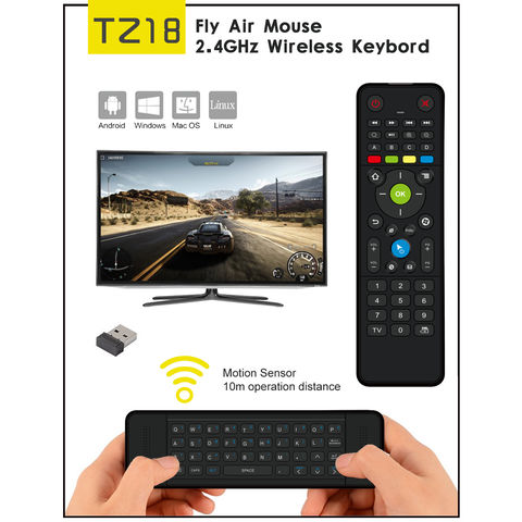 China 2.4G 6-axis motion sensing air mouse with QWERTY keyboard on ...
