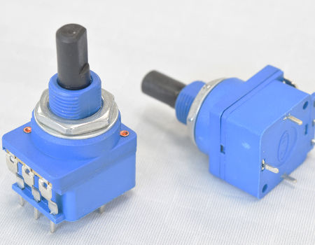 Taiwan R16 Series 16mm Rotary Potentiometers with Push Switch on Global ...