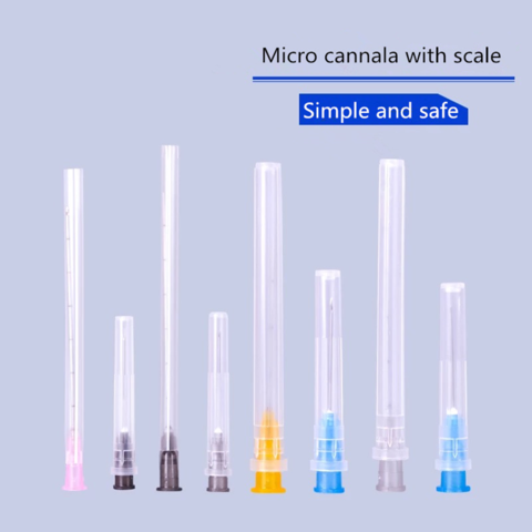 China New product 25g 50mm micro cannula blunt tip needle canula for ...