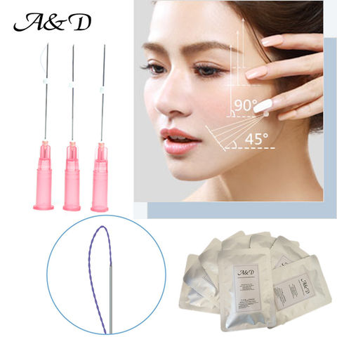 China Korea Quality 26G 60MM 90MM PDO Mono Threads Single Threads for Face V-lift on Global ...
