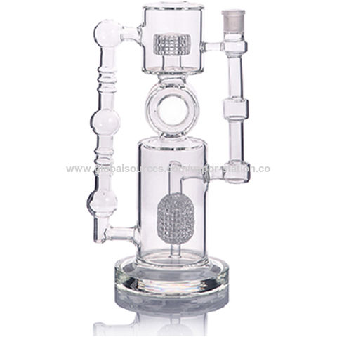 China Wholesale Water bottle bong Portable glass bong weed Dual ...