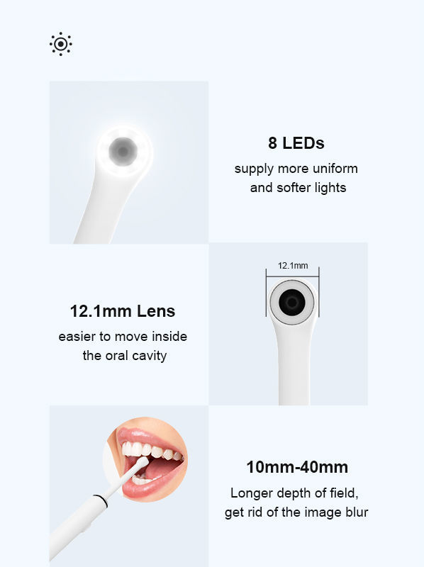 China Luckimage 8pcs Led HD wireless WIFI oral camera dental cad cam ...