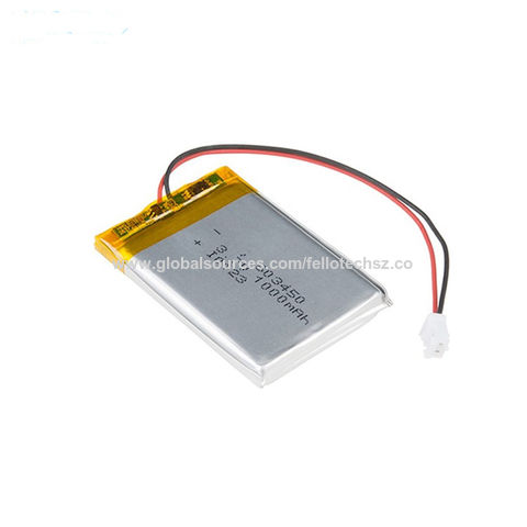 China Customized Li polymer battery pack 103450 3.7v 1800mAh GPS ...