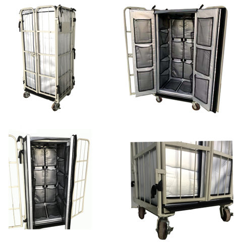 China Huge movable Steel Cage Insulation Cart Box/Cooler Box with ...