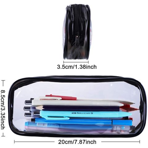 China Transparent Stationery Zipper Bag Clear PVC PEVA Pencil Bag ...
