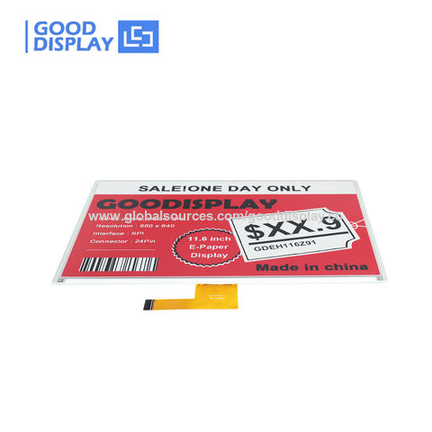 China 11.6inch E-paper TFT LCD module color red E-ink display 960x640 ...