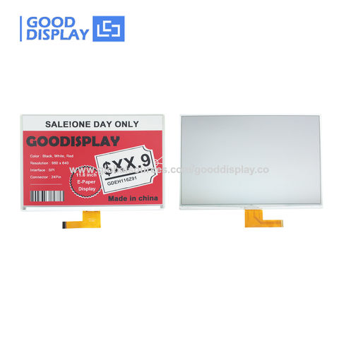 China 11.6inch E-paper TFT LCD module color red E-ink display 960x640 ...