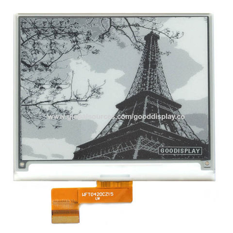 China 4.2inch E-paper display SPI 400x300 Good Display EPD grayscale ...