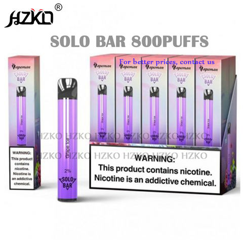China Disposable e-cigarette pen portable small volume 2% nicotine SOLO ...