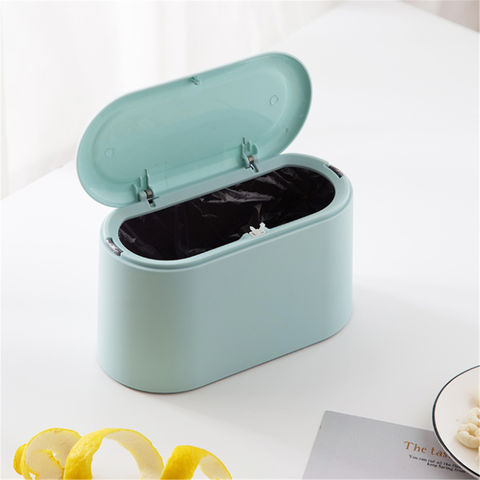 China Beautiful color Tabletop trash can on Global Sources,Desktop ...