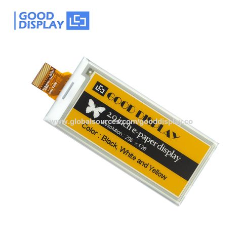 China 2.9 inch E-paper E-ink display tri-color 296*128 for ESL, digital ...
