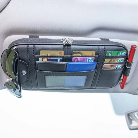 China Car Sun Visor Organizer Card Glasses Storage Holder Car-styling ...
