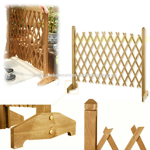 China Foldable Lattice Wooden Trellis for backyard and outdoor garden ...