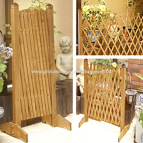 China Foldable Lattice Wooden Trellis for backyard and outdoor garden ...