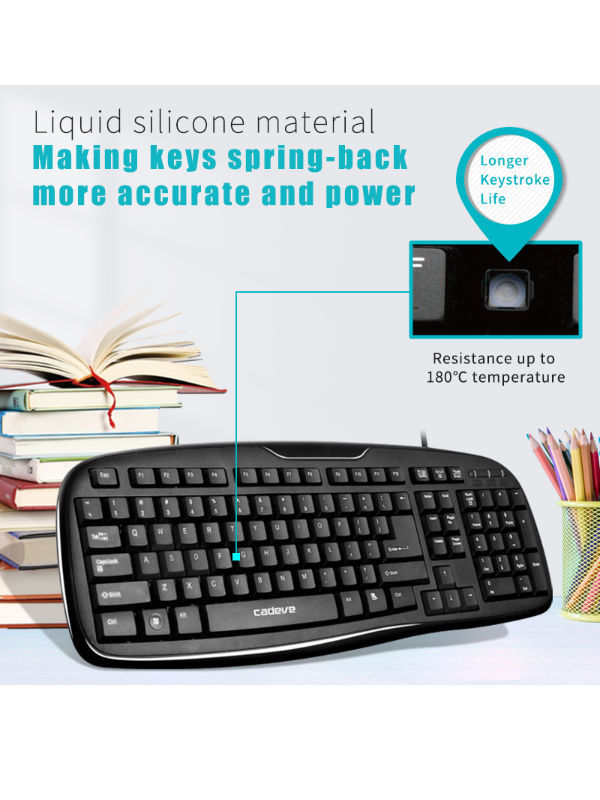 China 104 Keys Wired Office Keyboard for Office and Home on Global ...