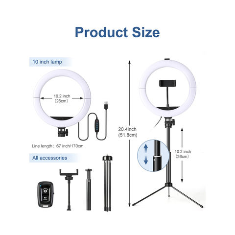 China MACTREM 22 inch big ring light 80W 2700-7000K with Phone holder ...