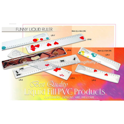 China Promotional liquid filled PVC ruler for kids on Global Sources ...