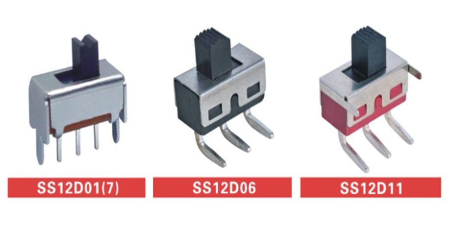 China Slide switch,horizontal 3 positionh 4 pin 1P3T small PCB on ...