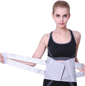 China Adjustable Women Back Brace In Waist Support Breathable Hook And ...