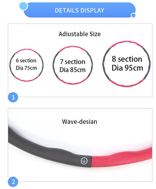 China Sport Hula Hoop, Red Color Light Weight Exercise Wholesale Hoola ...