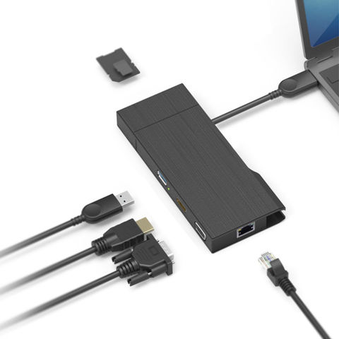 China USB 3.0 Dual Head Display Adapter Full HD 2in 1 Combo Travel ...