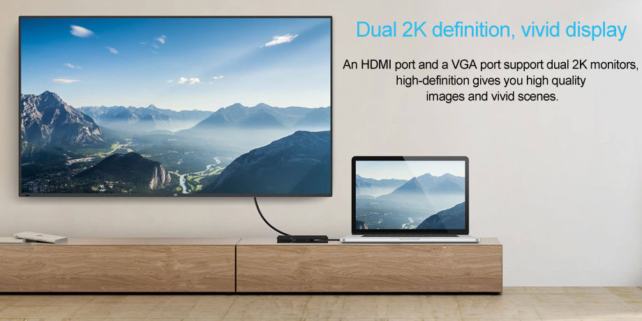 China USB 3.0 Dual-head Display Adapter, Universal Mini Docking Station ...